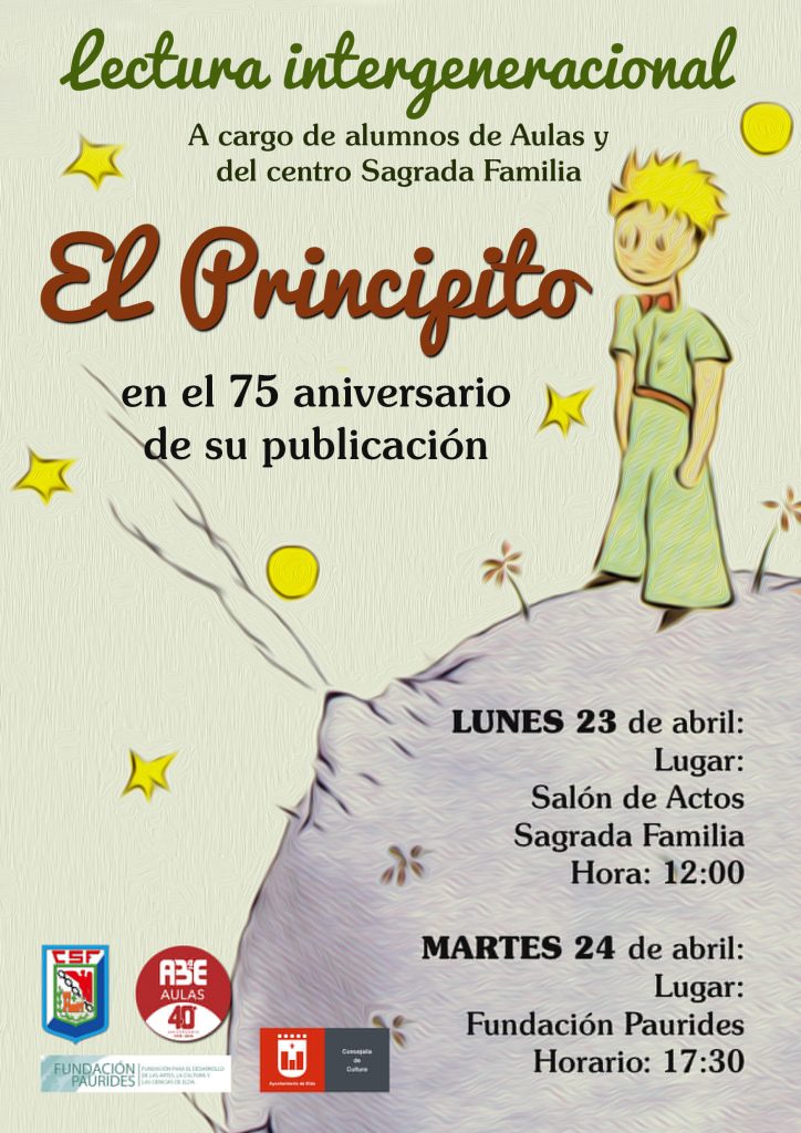 Lectura intergeneracional El Principito | Colegio Sagrada Familia de Elda